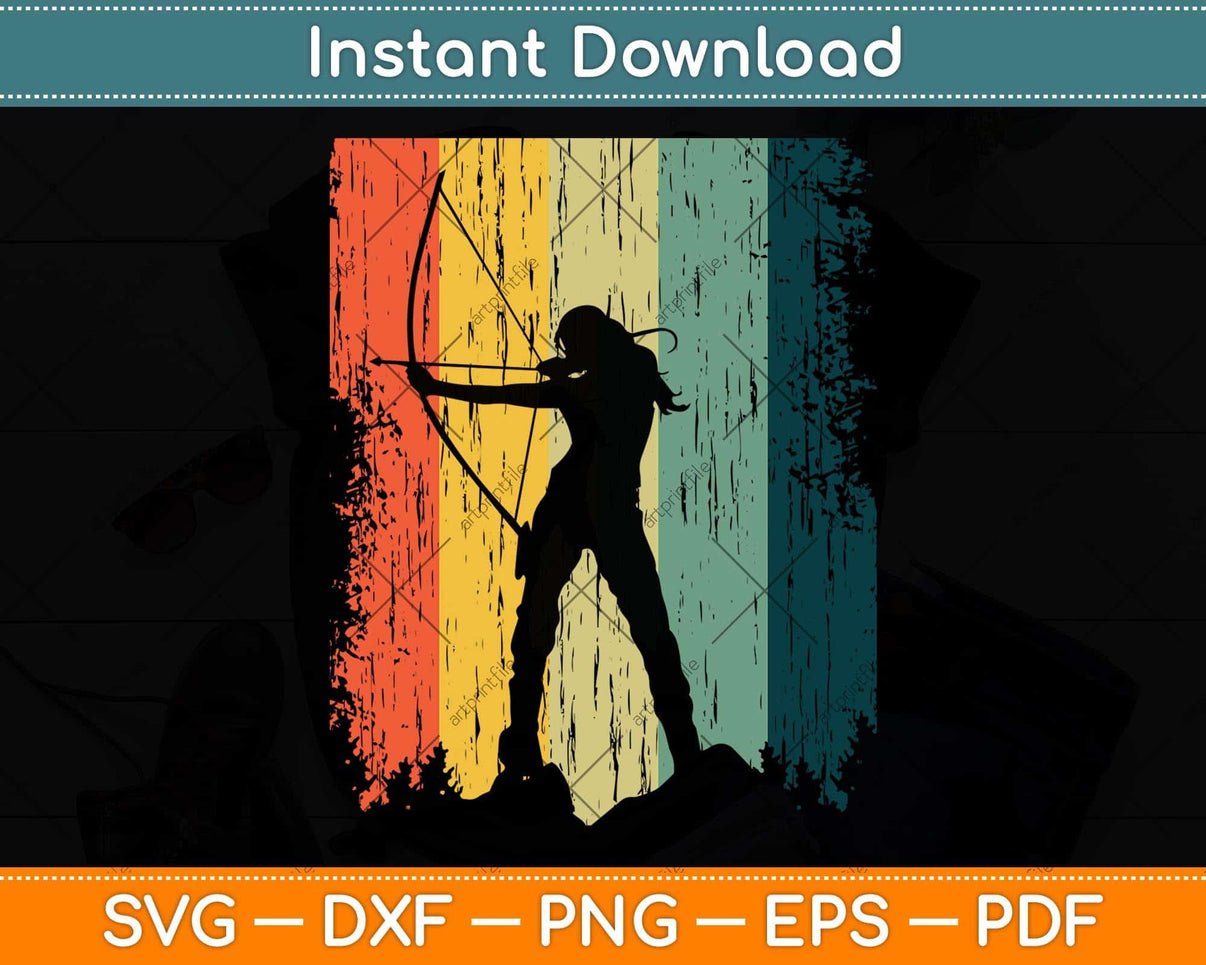 Vintage Archery Bow Hunting Svg Cutting File – artprintfile
