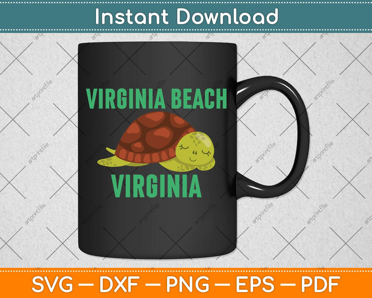 Virginia Beach Sea Turtle Themed Svg Cutting File – artprintfile