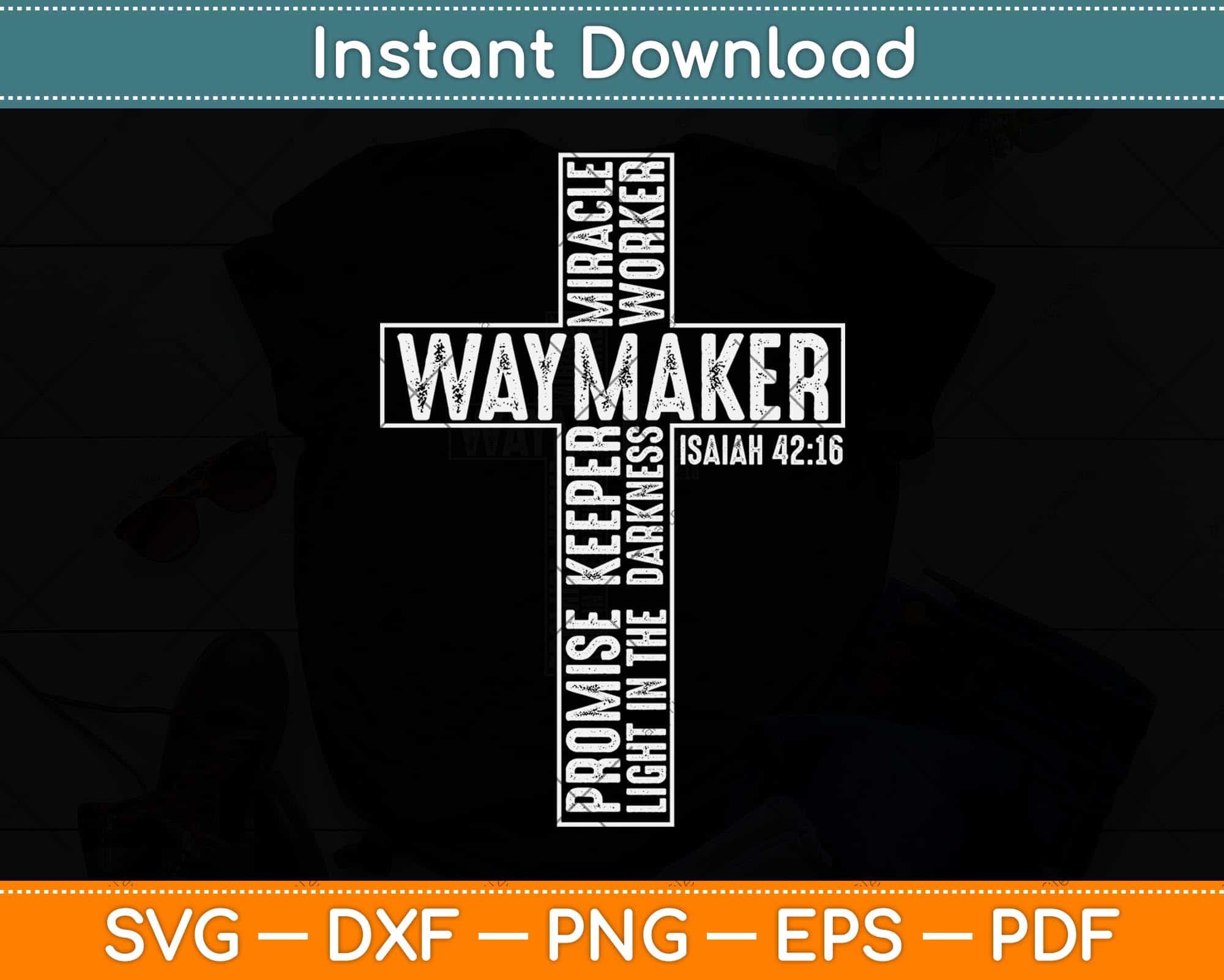 Waymaker Promise Keeper Miracle Worker Christian Svg Cutting File – artprintfile